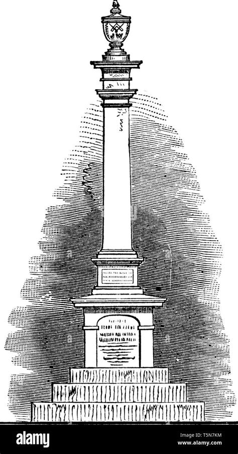 Bunker Hill Monument Drawing
