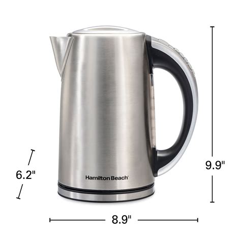 Hamilton Beach Variable Temperature Electric Kettle Stainless Steel