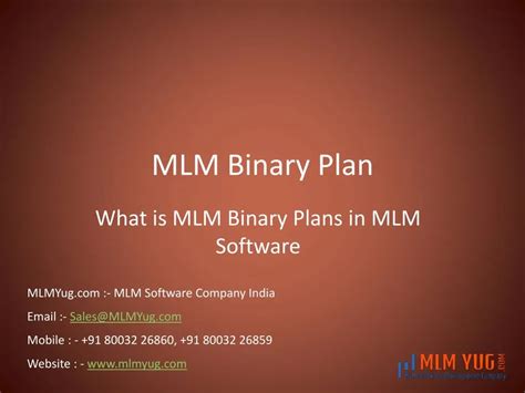 Ppt Mlm Binary Plan Powerpoint Presentation Free Download Id7540205