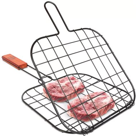 Grila De Gratar Pentru Carne Cu Maner Din Lemn J5xb341251526 Celro