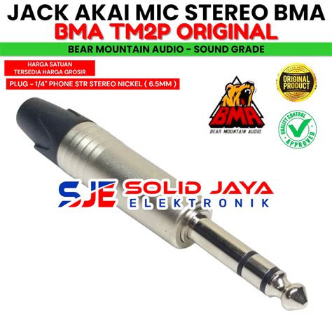 Jual Jack Mic Stereo Bma Jeck Jek Jak Jeg Akai Plug Stereo Bma Besi 6