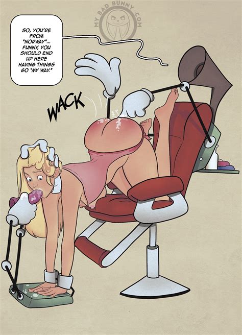 Rule 34 Apron Ass Barber Chair Blonde Hair Bondage Breasts Chair Chair Bondage Clamp Cum Dildo