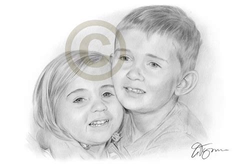 Pencil Sketch Of Brother And Sister Prodrawingclub Pencil Art Drawing