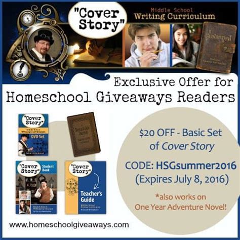 20 Off Cover Story And One Year Adventure Novel Exclusive Coupon Code