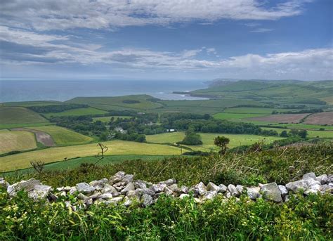 Bradle Scenery Fields Stones Sky England Grass Hd Wallpaper