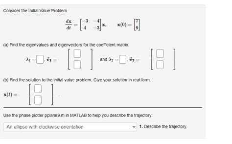 Solved Consider The Initial Value Problem Dx Dt 0 X