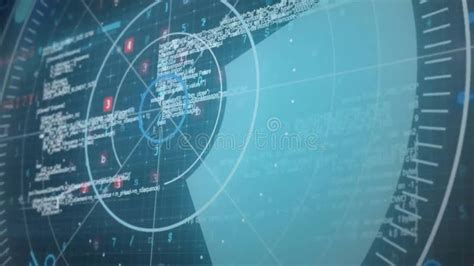 Animation Of Network Of Connections And Data Processing With Scope Stock Video Video Of