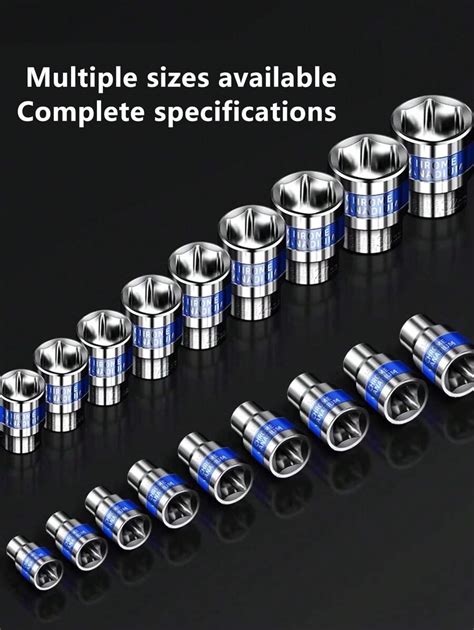 Electric Wrench And Air Gun Socket Bit Set 8 32mm Hex Screwdriver Bits