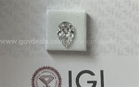 191 Carat Pear Brilliant Diamond Vs1 Govdeals
