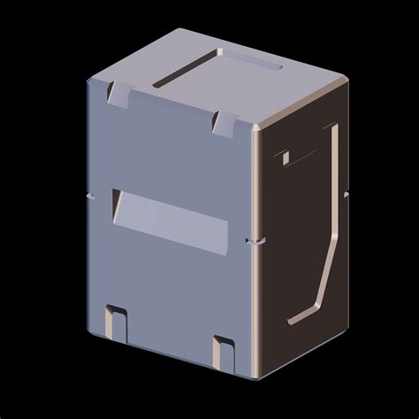 High Poly And Low Poly Crate Ready For Texturing R 3dmodeling