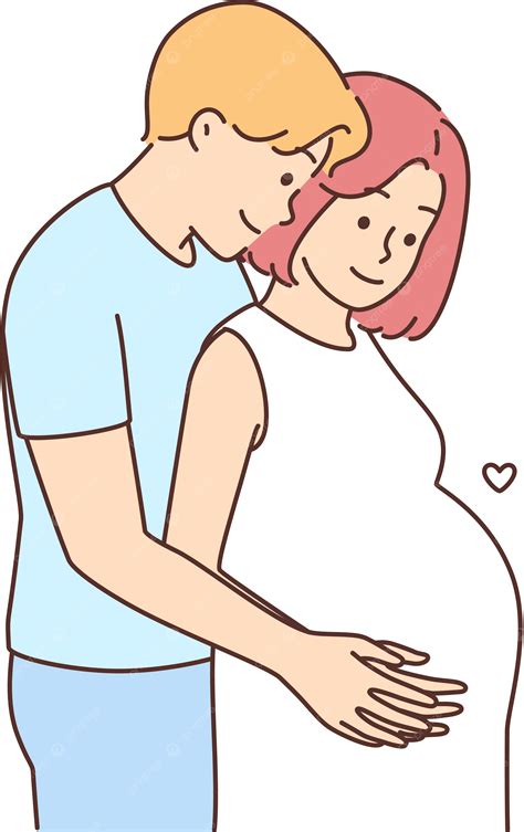 Feliz Pareja Emocionada Con El Embarazo Png Pareja El Embarazo