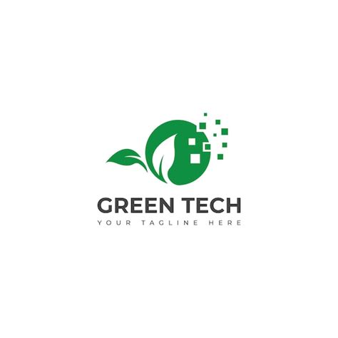Premium Vector Creative Green Tech Logo Design