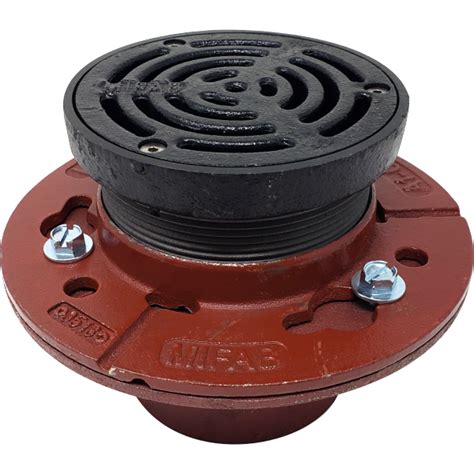Mifab F1100 C 5 4 7 Floor Drain Membrane Floors Clamp Collar 5 Roun