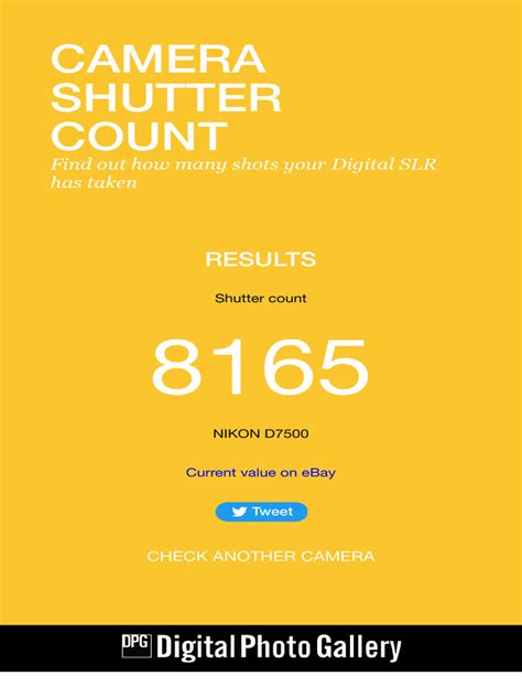 Camera Shutter Count Pdf