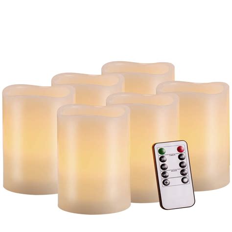 נרות לד דקורטיביים עם להבה זזה