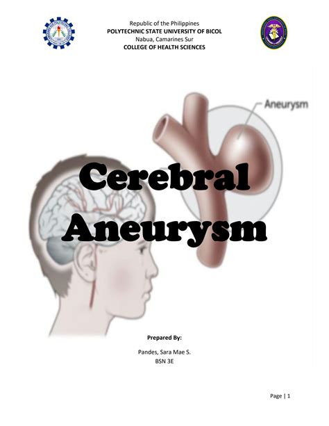 Solution Case Study Cerebral Aneurysm Studypool