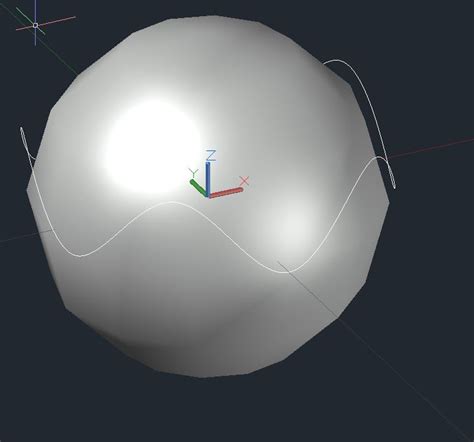 how can i place the closed curve on the surface of the sphere