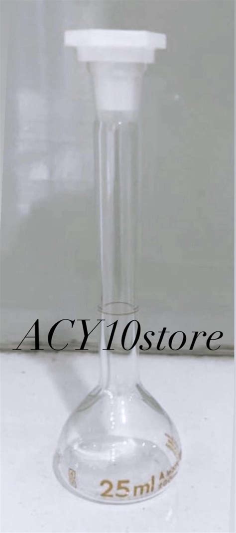 Promo Iwaki Volumetric Flask Plastic Stopper 5ml 10ml 20ml 25ml 50ml Diskon 23 Di Seller