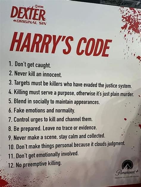 Dexter Code Quotes