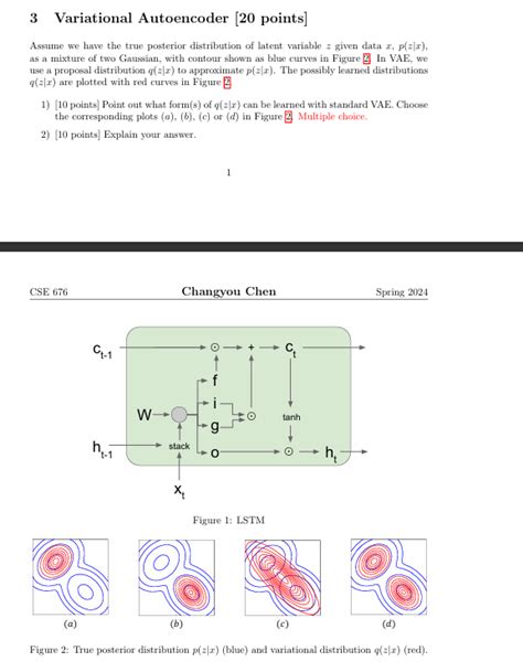 Solved 3 ﻿variational Autoencoder [20 ﻿points]assume We