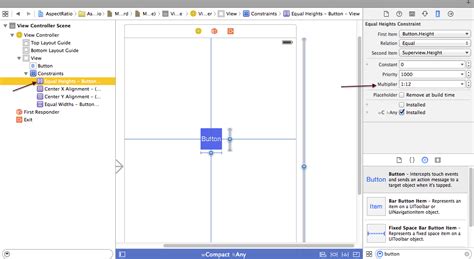 Ios Button Autosize With Auto Layout In Xcode 6 W Swift Stack Overflow