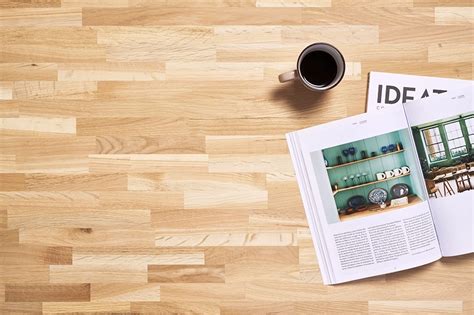 Natural Finger Jointed Oak Wood Sample