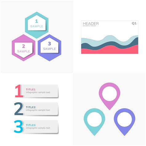 Numbered Steps Business Infographic Vector Free Stock Vector 495568