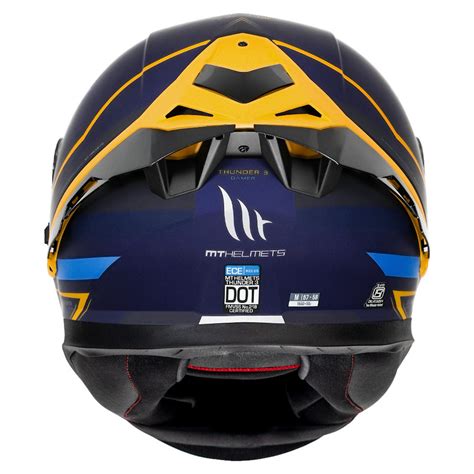 Mt Thunder 3 Pro Damer Matt Blue Helmet Moto Central