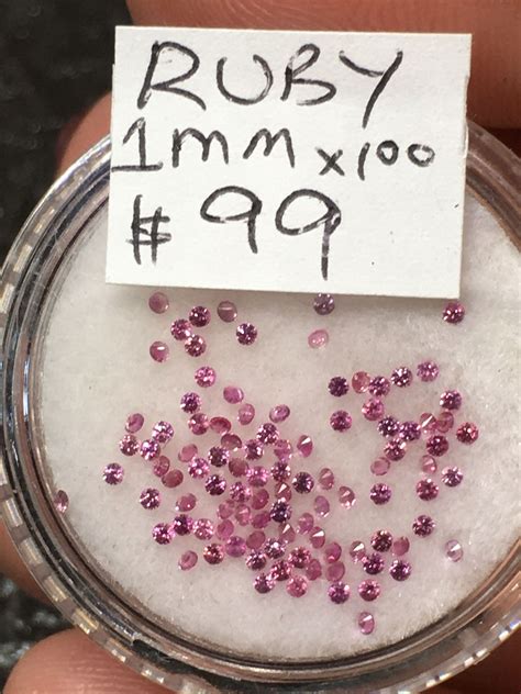 Ruby L 1 Mm X 100 Pieces Imagem