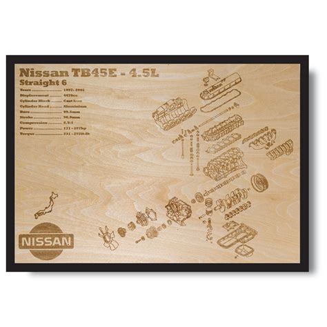 Nissan Tb45e 45l Exploded View Poster Enginemaps
