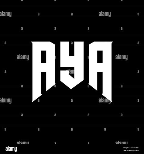 Aya Letter Logo Design For Technology Company Aya Logo Design Black And White Color Combination
