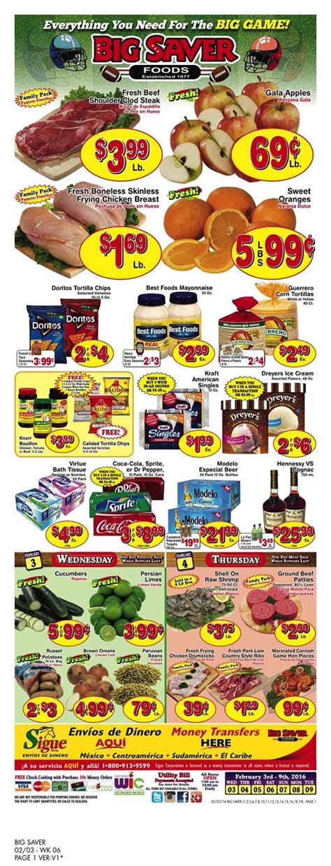 Hispanic Weekly Ads Big Saver Foods Weekly Ad