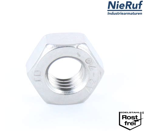 écrou M10 Acier Inoxydable A2