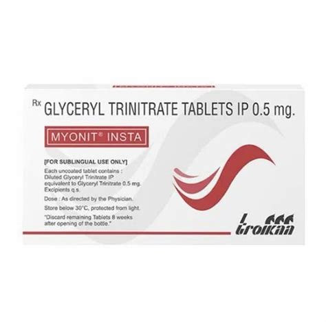 Nitrostat Tablets 05mg At ₹ 8000bottle Nitroealth In Surat Id 2856765942573