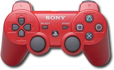 Red Sony Ps3 Oem Wireless Controller Double Jump Video Games