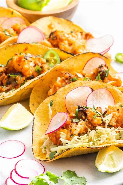 Cauliflower Tinga Tacos Vegetarian Tinga Tacos Recipe