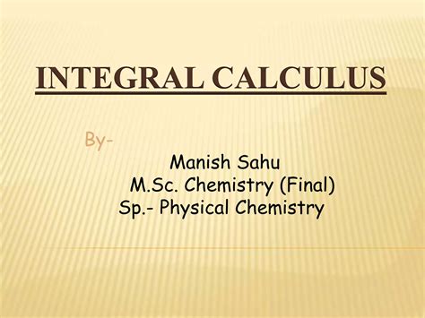 Integral Calculus Pptx