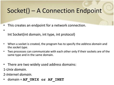 Ppt Introduction To Programming In C With Sockets Powerpoint Presentation Id