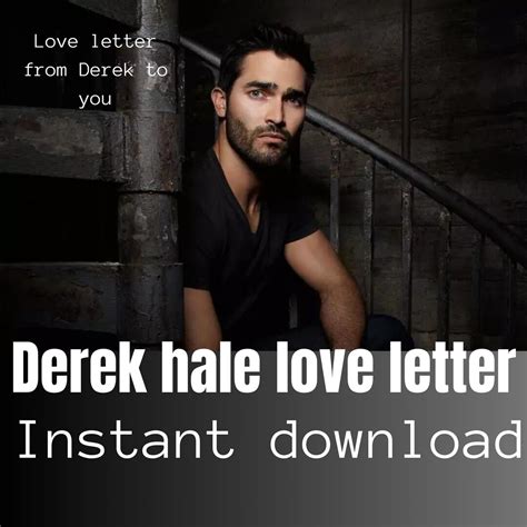 Derek Hale Love Letter Teen Wolf Fan T Digital Download Etsy