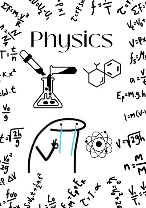 Physics Deckblatte Cute Anime Character Physics Back To School