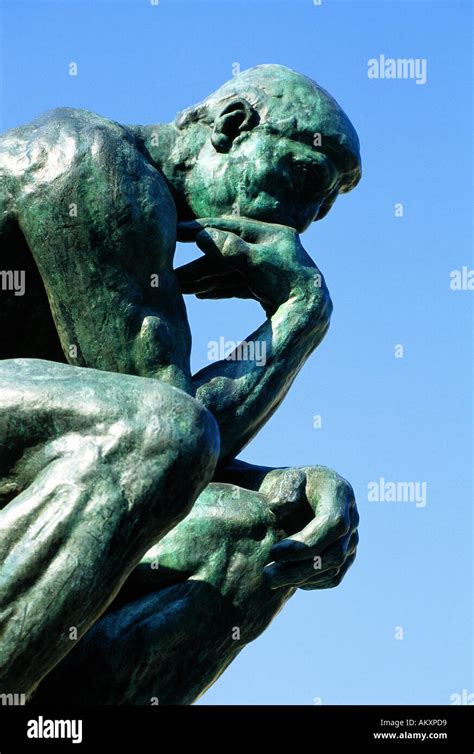 Rodin S Statue Of The Thinker Stands Outside The Musee Rodin Which Is