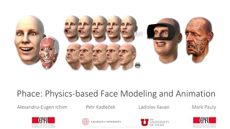 phace physics based face modeling and animation siggraph 2017 youtube