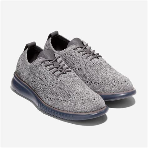 Cole Haan Shoes Cole Haan Mens 2zerogrand Gray Stitchlite Oxford