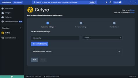build kubernetes local development environments with gefyra docker