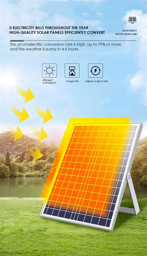 Solar Light Indoor 3000W LED Solar Light Ceiling Bedroom Lamp Lampu Solar Lampu Dalaman Solar