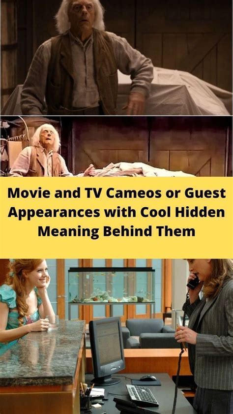 Movie And Tv Cameos Or Guest Appearances With Cool Hidden M
