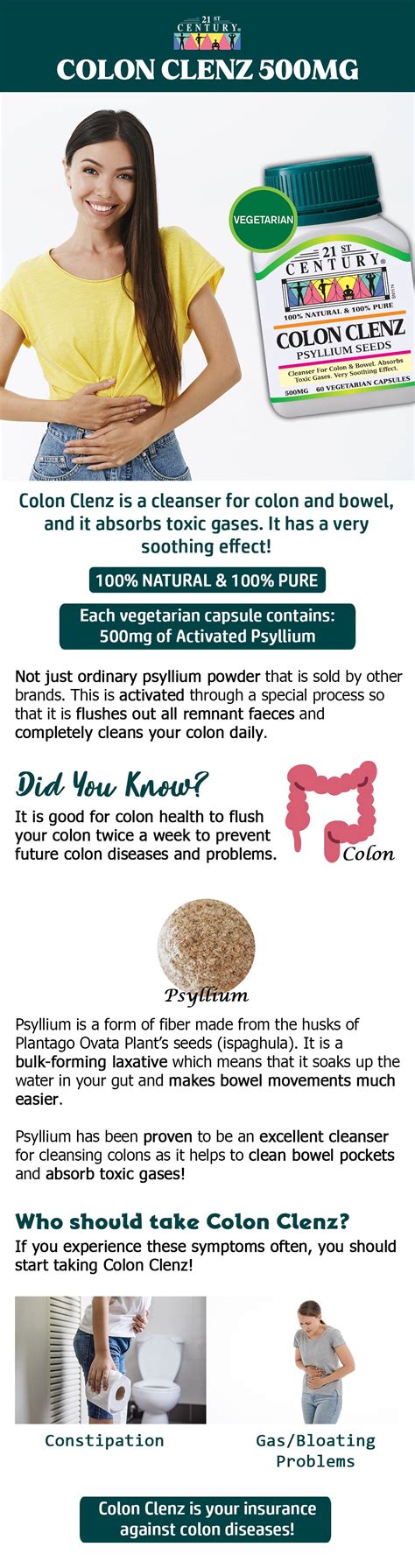 Colon Clenz 500mg 60s