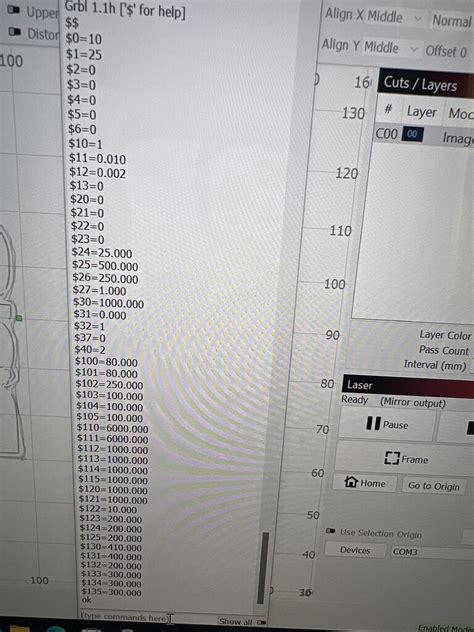 Laser Mm Measurements Are Off And Laser Goes To Fast Engraving Lightburn Software Questions