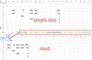 Filter Out Blank Columns In Google Sheets Using Query Formula