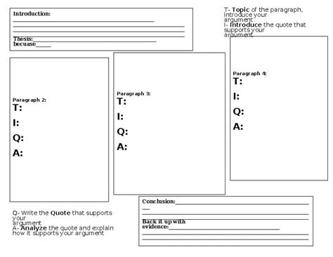 Tiqa Graphic Organizer By Kathryn Rushton Tpt